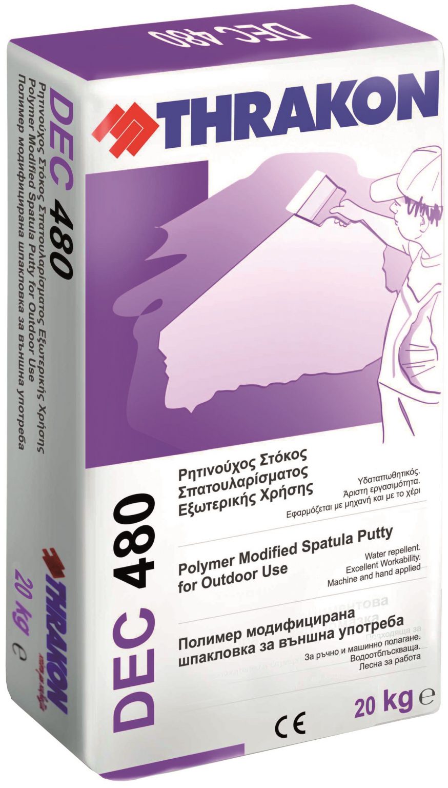Thrakon DEC 480 – нова формула на бяла циментова шпакловка | Izolacii.eu