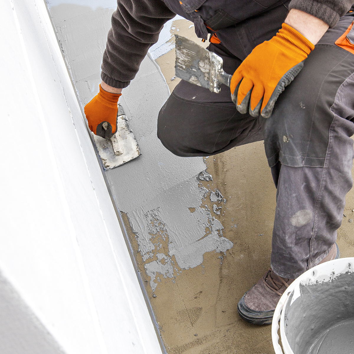 Хидроизолационна защита под керамични облицовки с течна гума Хидрозол ...